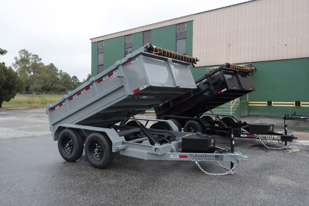 SUT 6' x 10' "Medium Duty" Tandem Axle Dump Trailer 'Single RAM Lift" w ...